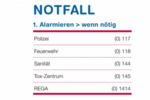 Notfallnummern :: StudiPortal :: Departement Gesundheit :: ZHAW Zürcher ...